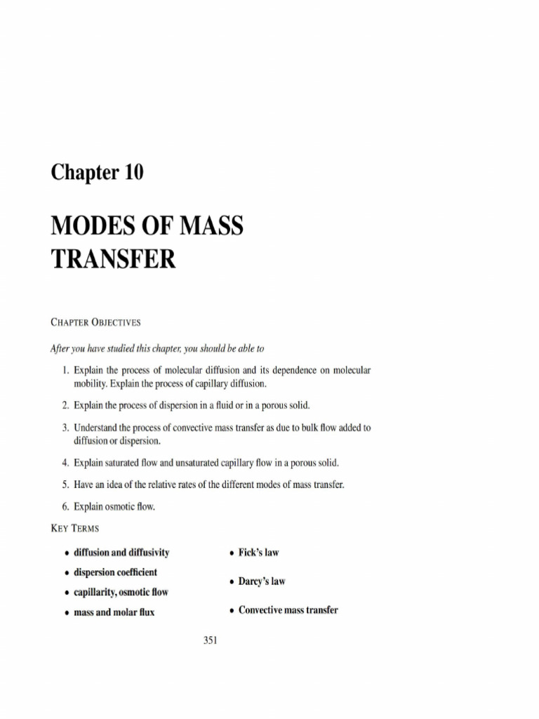 Mass Transfer Fundamentals | PDF | Diffusion | Porosity