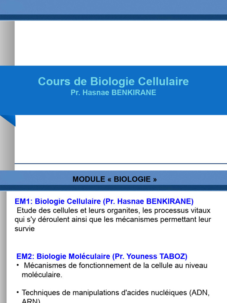 Bio Cell 1 | PDF | Cellule (Biologie) | Prokaryota