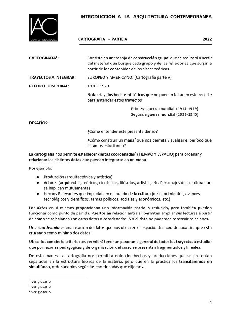 IAC - TP Cartografías 2° Cuat 2022 | PDF | Cartografía | Mapa