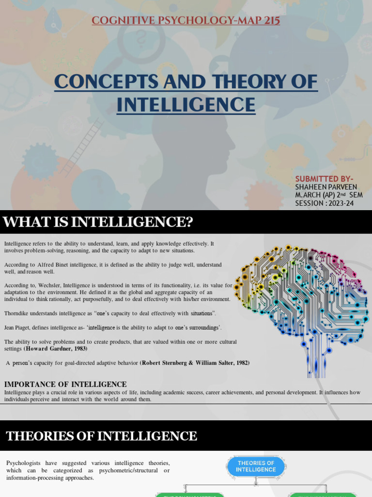 Concepts and Theories of Intelligence | PDF | Intelligence | Intelligence Quotient