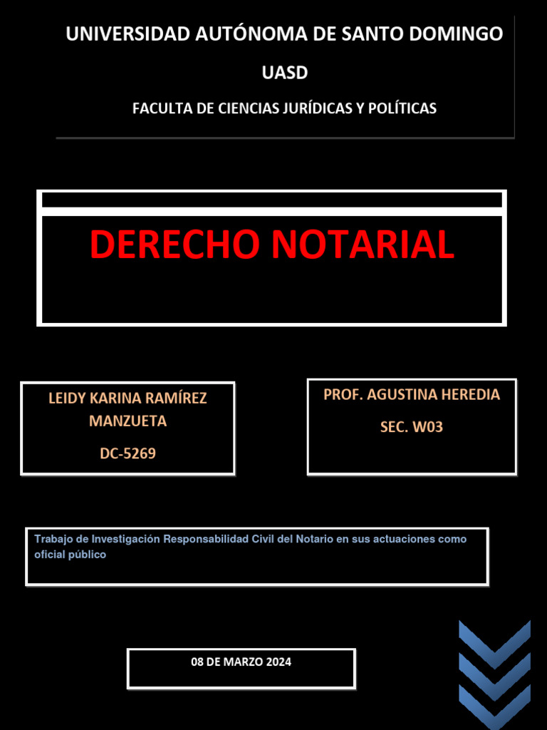 Ramírez - Leidy Trabajo de Investigación Derecho Notarial | PDF | Justicia | Crimen y violencia