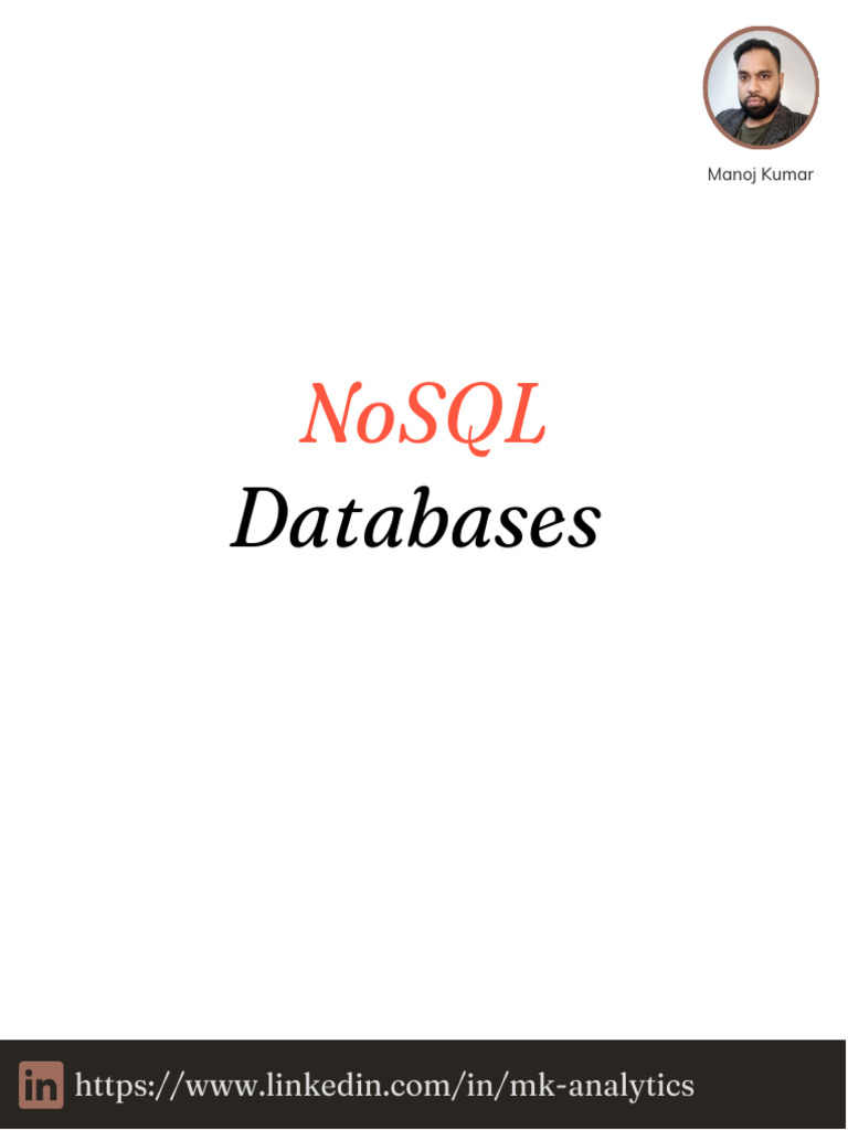 NoSQL Databases 1676090799 | PDF | No Sql | Databases NoSQL Databases 1676090799 | PDF | No Sql | Databases