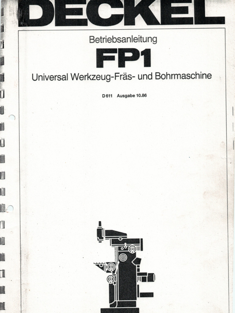 Deckel FP1 Active With Scale Arm | PDF