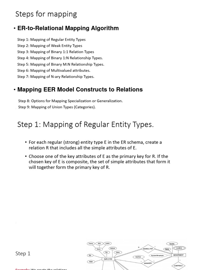 (E) ER Mapping To RelationalSchema | PDF | Information Retrieval | Data ...