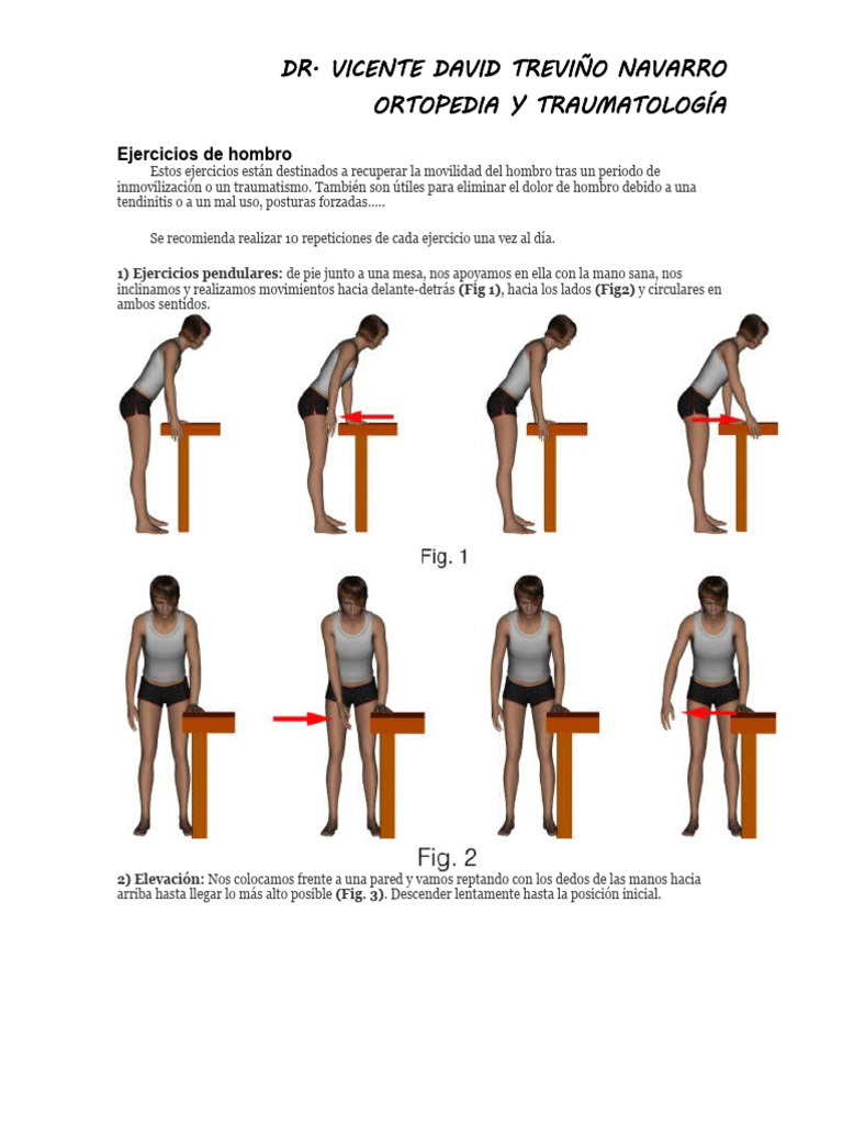 Ejercicios de Hombro | PDF | Hombro