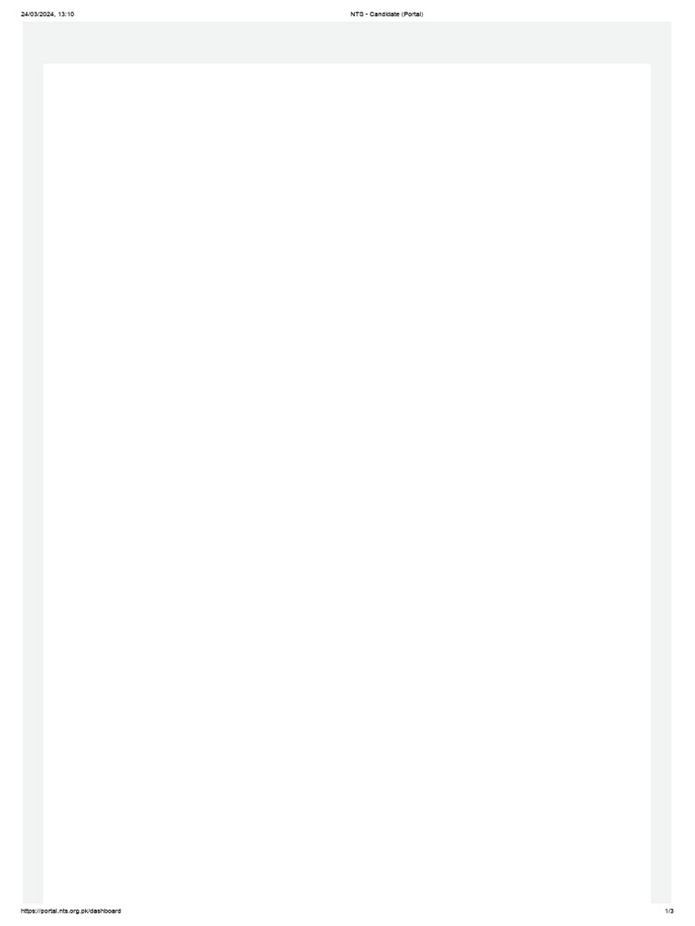 NTS - Candidate (Portal) | PDF