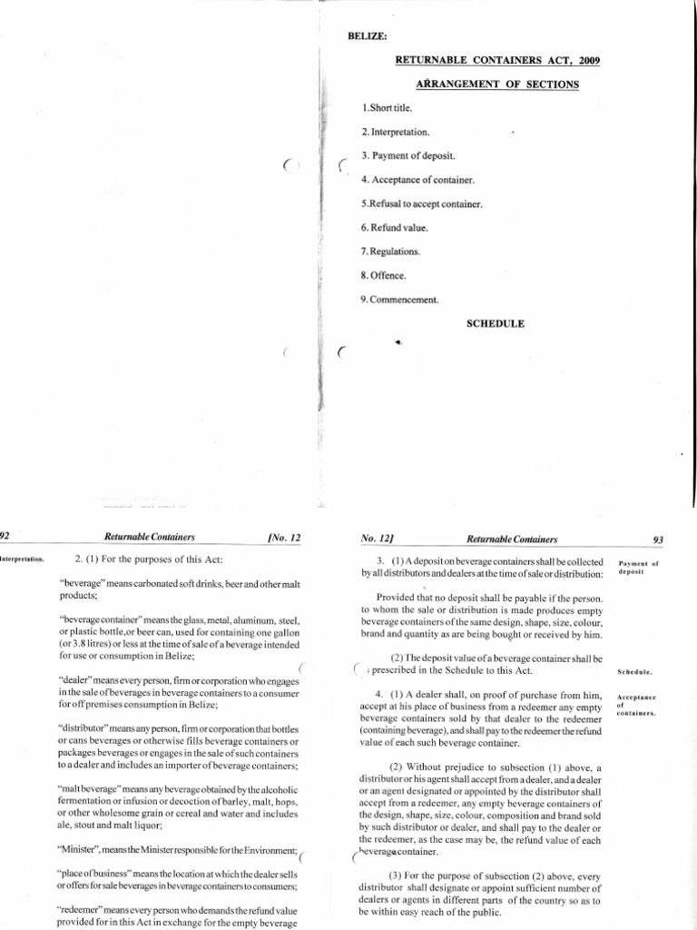 Returnable Containers Act Pdf 2997