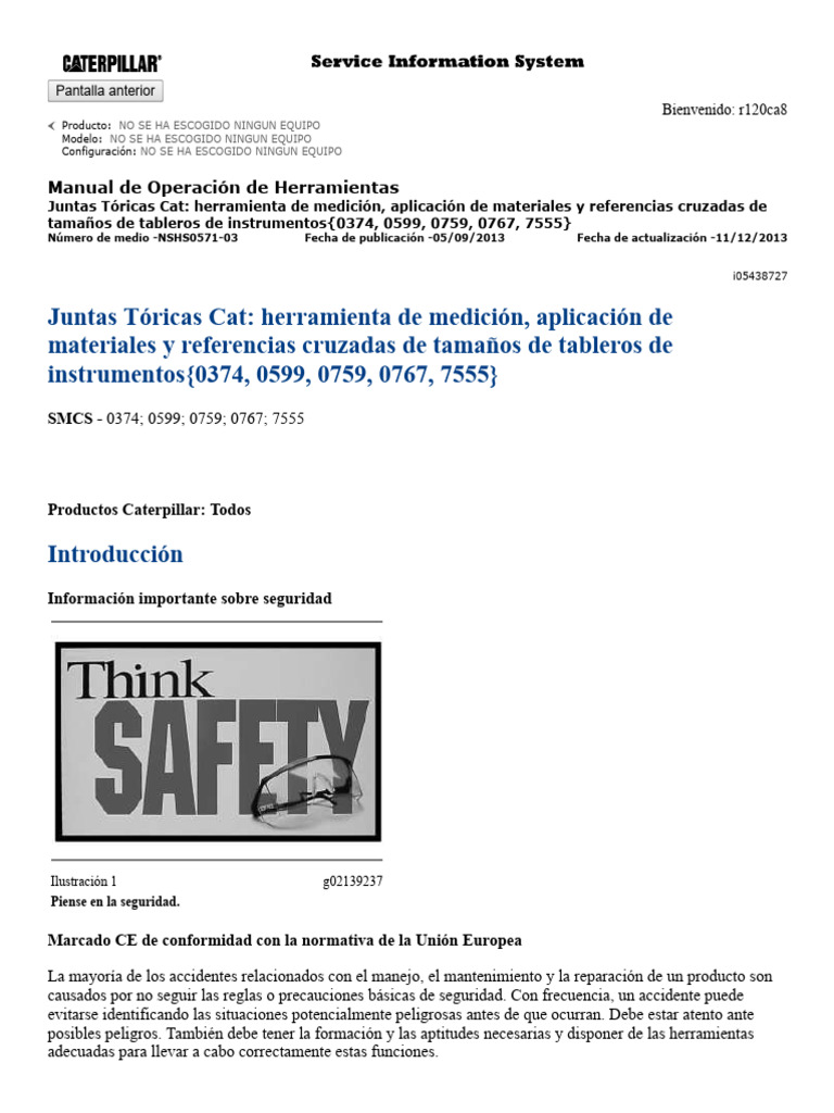 NEHS0571 - Juntas Tóricas o Sellos O-Ring Información Técnica | PDF | Herramientas