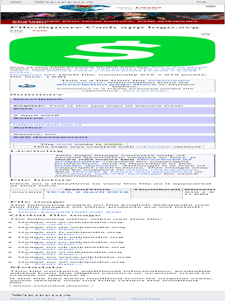 FileSquare Cash App Logo.svg - Wikipedia | PDF | Wikipedia | Pixel