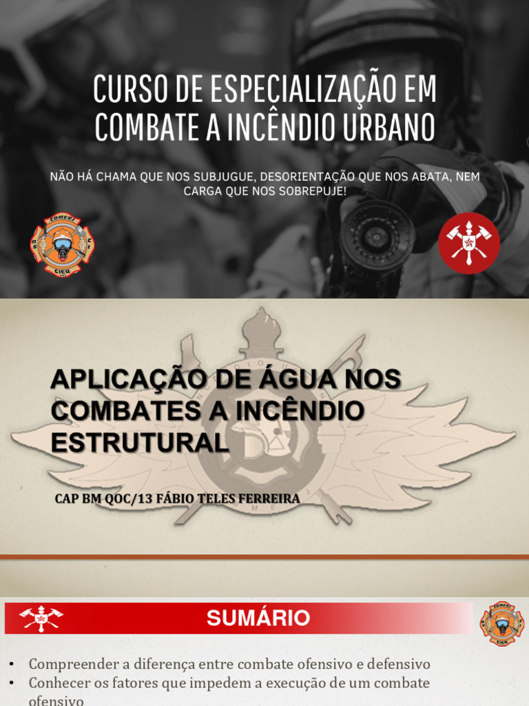 Aplicação de Água em Incêndios Estruturais - Ceciu 2023 | PDF | Doutrina