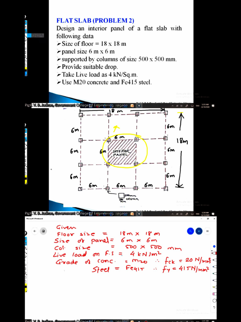 Flat Slab With Drop | PDF
