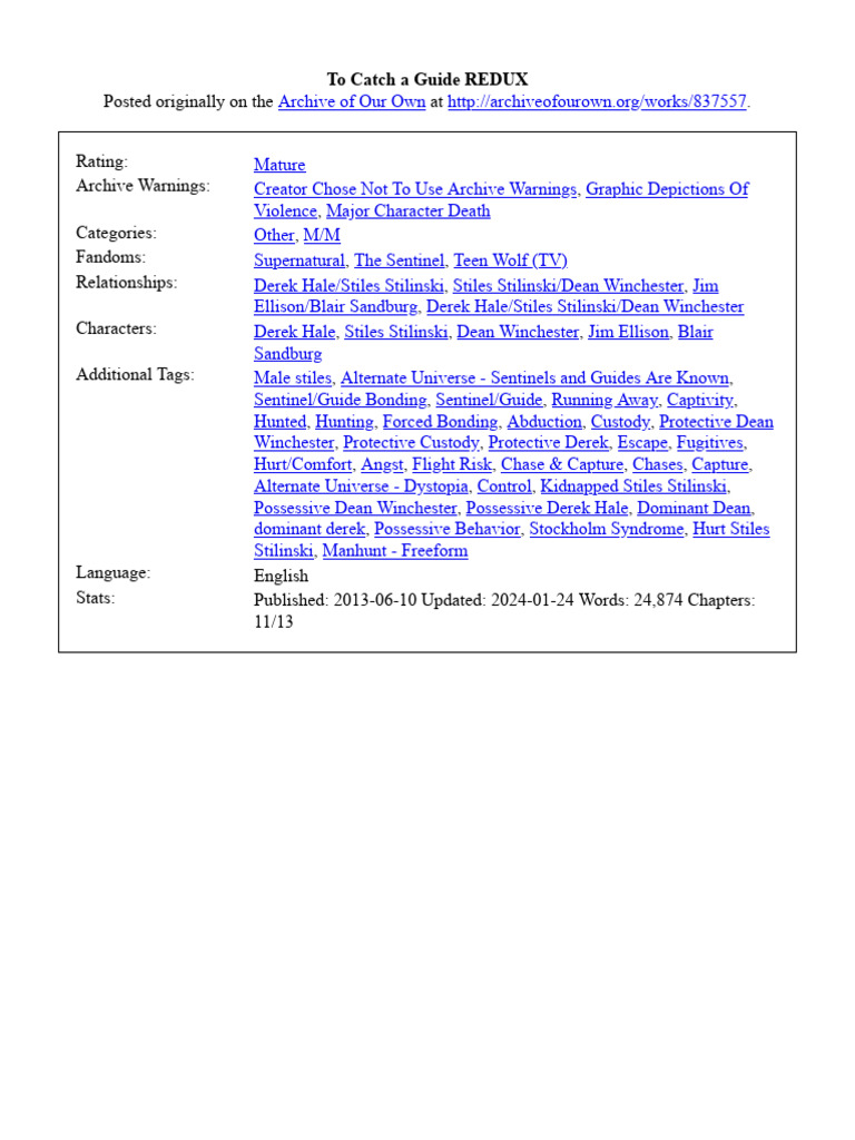 To Catch A Guide Redux Pdf