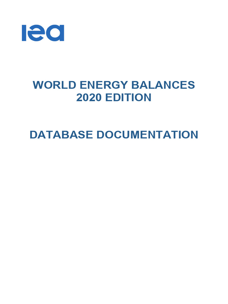 WorldBAL 2020 Documentation | PDF | Cogeneration | Natural Gas