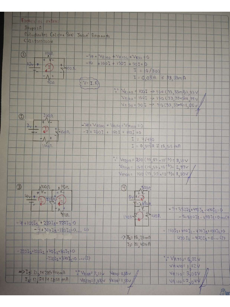 Ejercicios Extra (Grupo A) | PDF