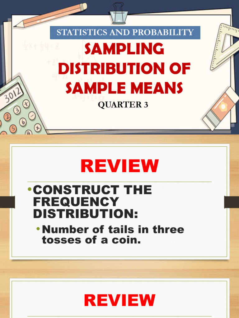 10 - Sampling Distribution of The Sample Means | PDF | Sampling ...