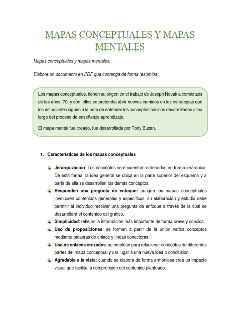 Tarea 2.3. Elabore en PDF Mapas Conceptuales y Mapas Mentales | PDF | Cognición | Ciencia cognitiva