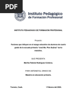 Rezago Educativo en Educación Primaria | PDF | Educación primaria | Educación de la primera infancia