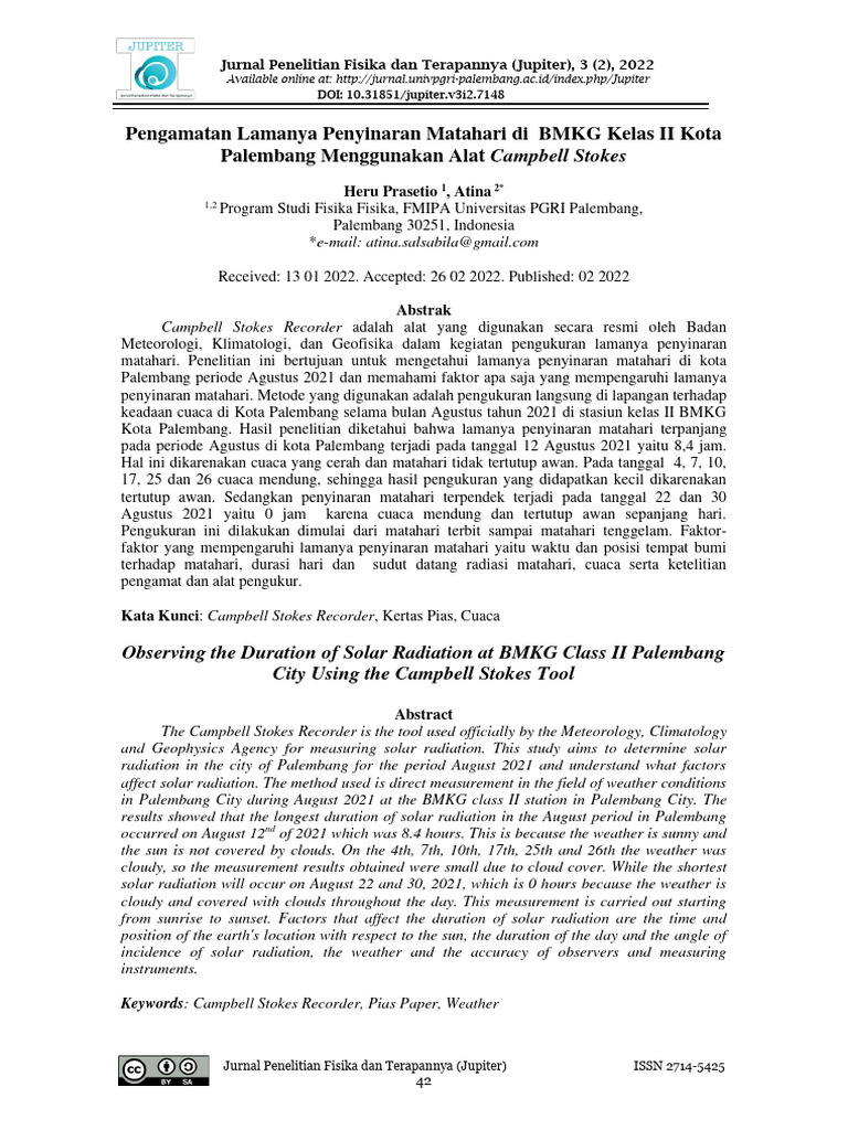 Admin, Pengamatan Lamanya Penyinaran Matahari Di BMKG Kelas II Kota ...
