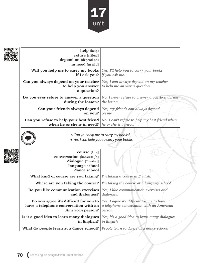 Teens English DWDM Book 2 INT U17 GL5 | PDF | Classroom | Syntax