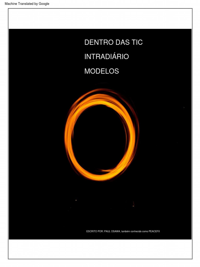 INSIDE ICT INTRADAY TEMPLATES (Original) | PDF | Mercado (economia)