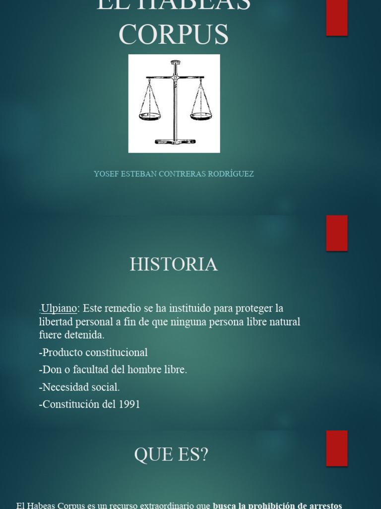 Tipos y Funciones del Habeas Corpus | PDF | Habeas corpus | Justicia