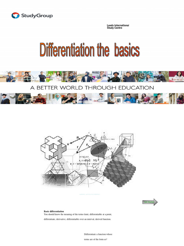 5.1 Lecture Part1 The Basics of Differentiation | PDF | Derivative | Function (Mathematics)