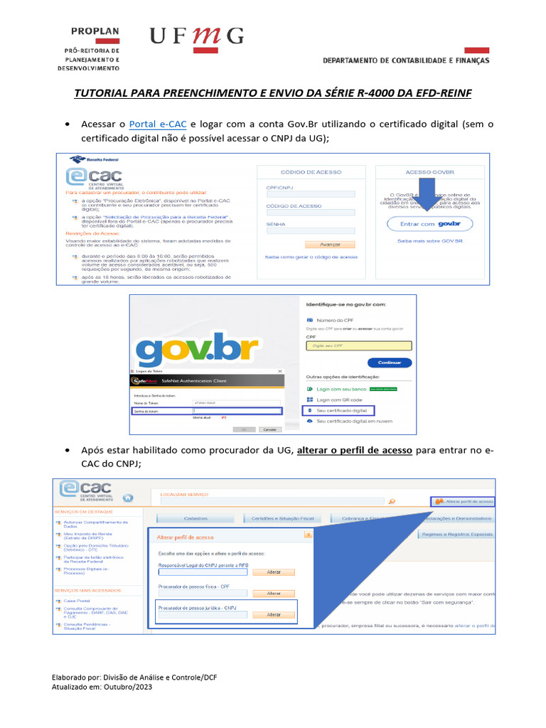 Guia EFD-Reinf: Série R-4000 | PDF | Impostos