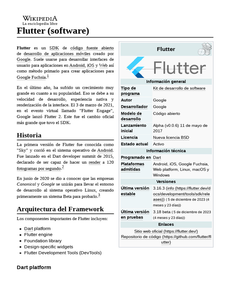 Flutter (Software) | PDF | Software | Industria del software