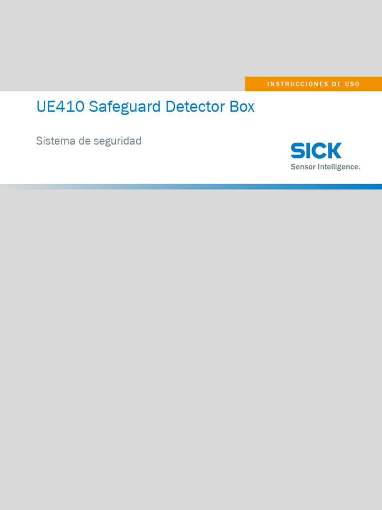 Operating Instructions Safeguard Detector Box Variant Es Im0077936 ...