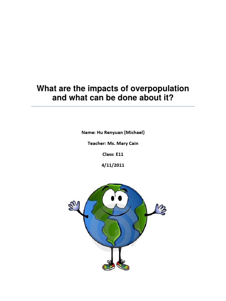 Impacts and Solutions of Overpopulation | PDF | Human Overpopulation ...