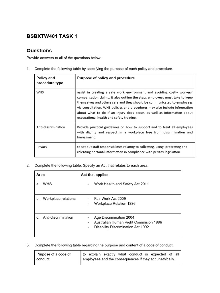 BSBXTW401 Task 1 | PDF | Mentorship | Employment