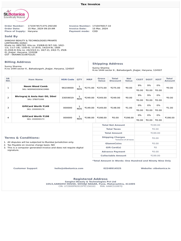 Sold By: Tax Invoice | PDF | Taxation | Government Finances