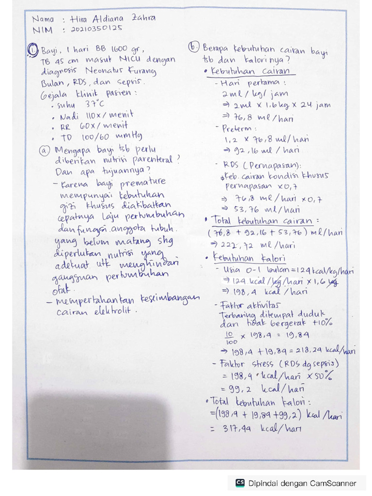 Hira A.Z_Blok 17_Tugas Perhitungan TPN | PDF