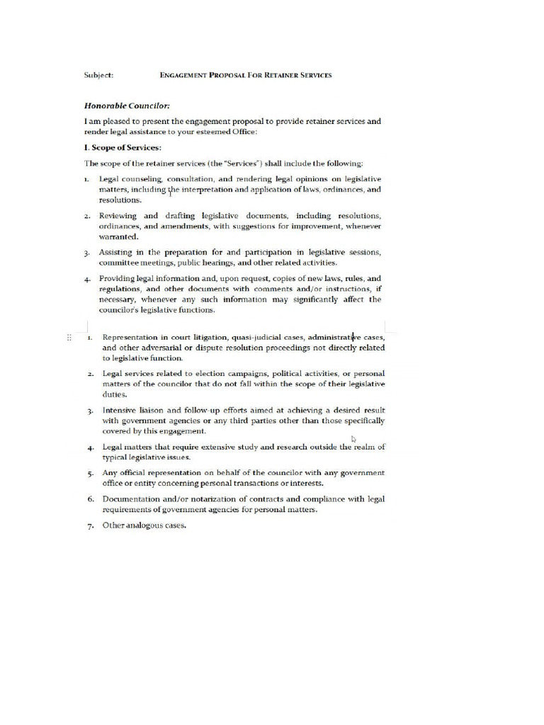 Retainer Service | PDF