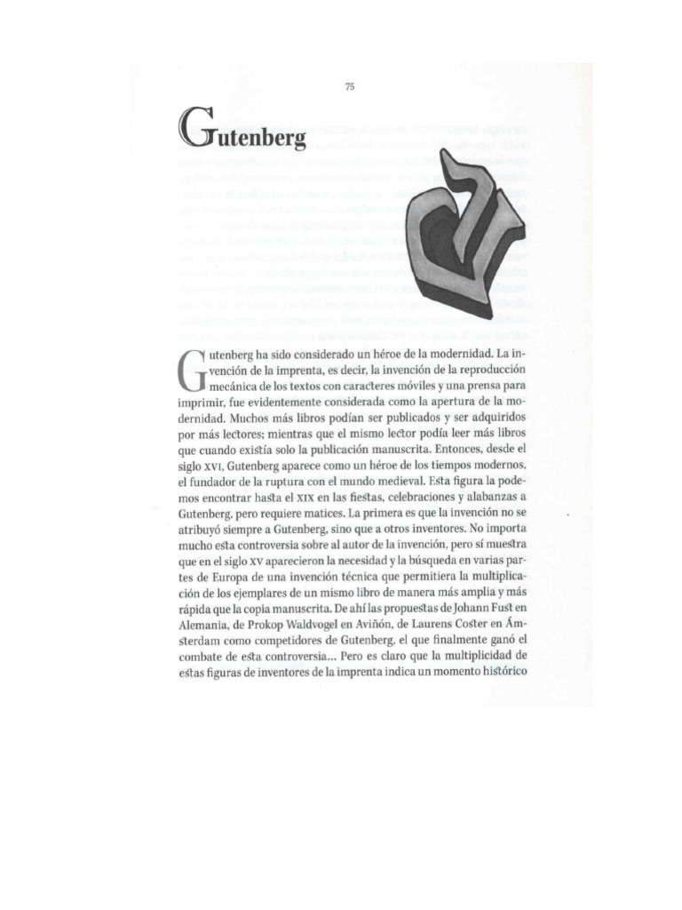 R. Chartier - Gutenberg | PDF
