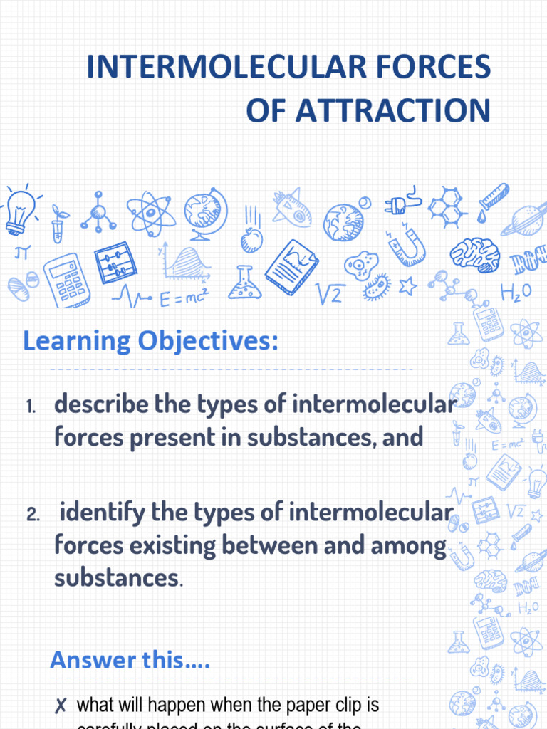 LESSON-3-INTERMOLECULAR-FORCES | PDF | Intermolecular Force | Chemical Bond