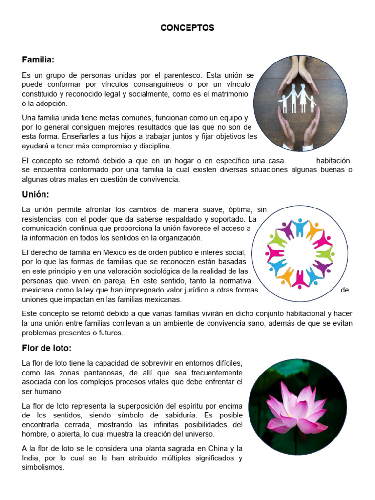 CONCEPTOS | PDF | Familia | Amor
