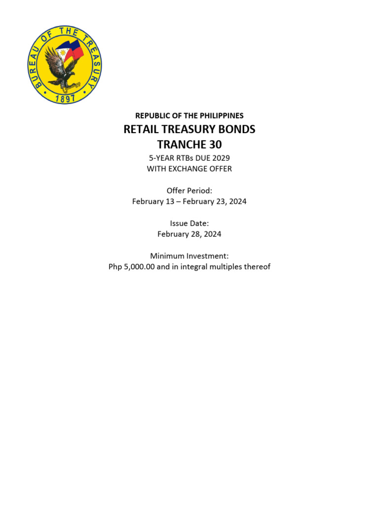 RTB-30-Flyer | PDF | Bonds (Finance) | Securities (Finance)