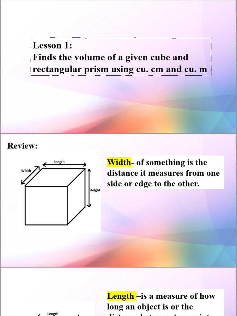 Q4week3 Math 5 | PDF | Volume | Litre