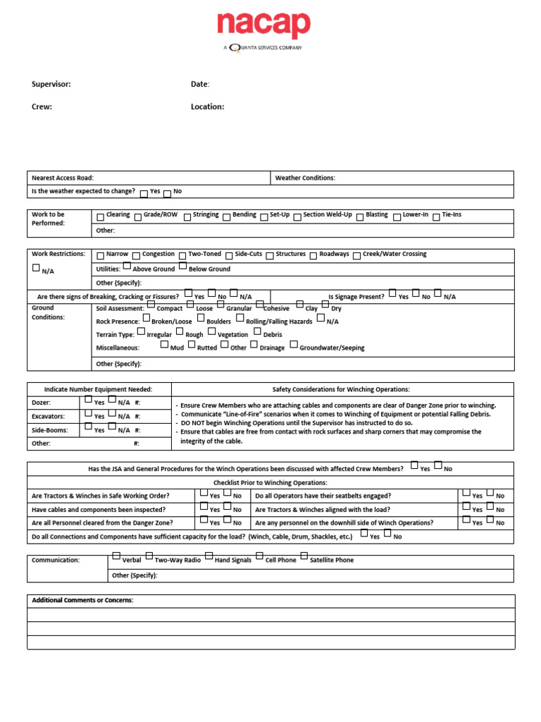 Slope Work Checklist | PDF | Earth Sciences