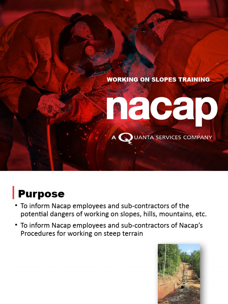 Working On Slopes Training | PDF | Vehicles | Hazards