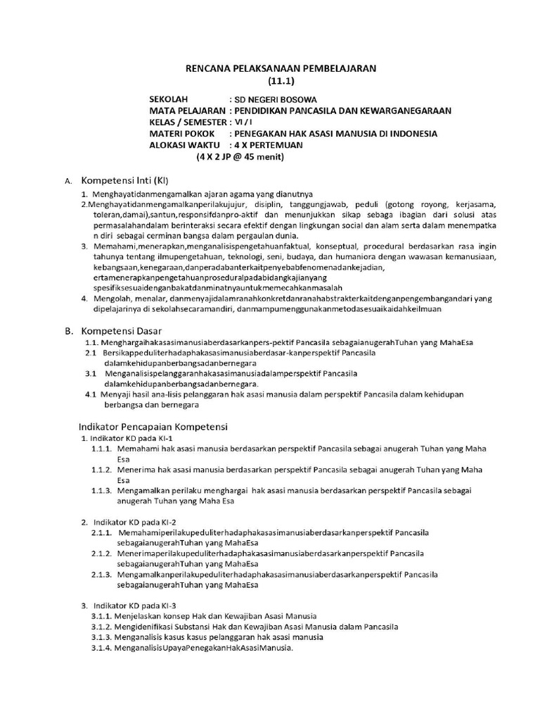 Ariyanti - RPP PKN | PDF