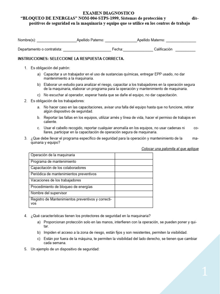 Nom 004 Examen | PDF | Informática
