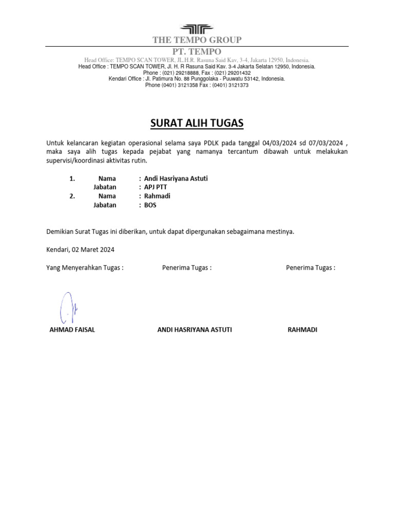 026 SURAT ALIH TUGAS AFS Mar 2024 - Signed | PDF