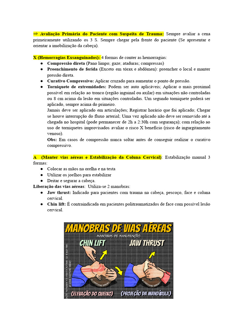 XABCDE Escala | PDF | Especialidades médicas | Medicina Clínica