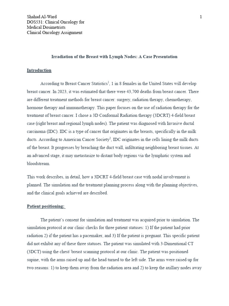 Shahad Al-Ward Clinical Oncology Paper 2 | PDF | Breast Cancer ...