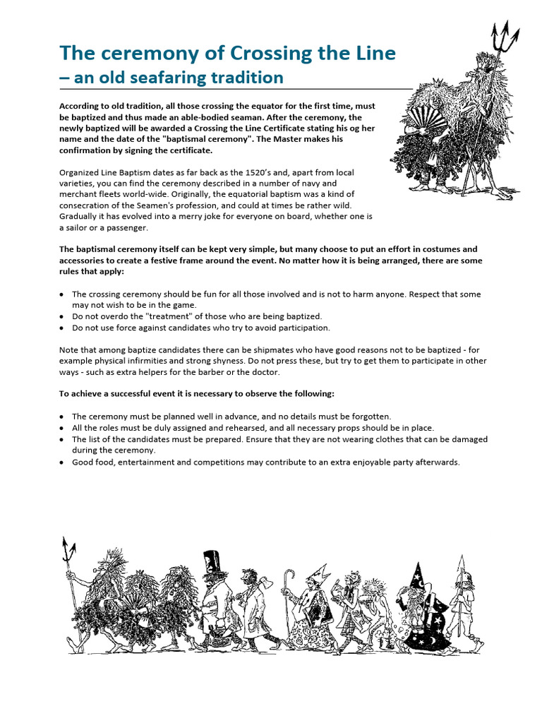line-crossing-ceremony---guidance | PDF | Baptism | Sailor