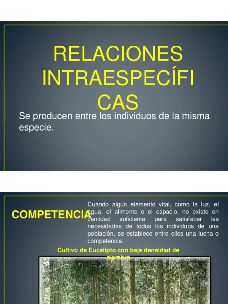 Relaciones Interespecificas | PDF