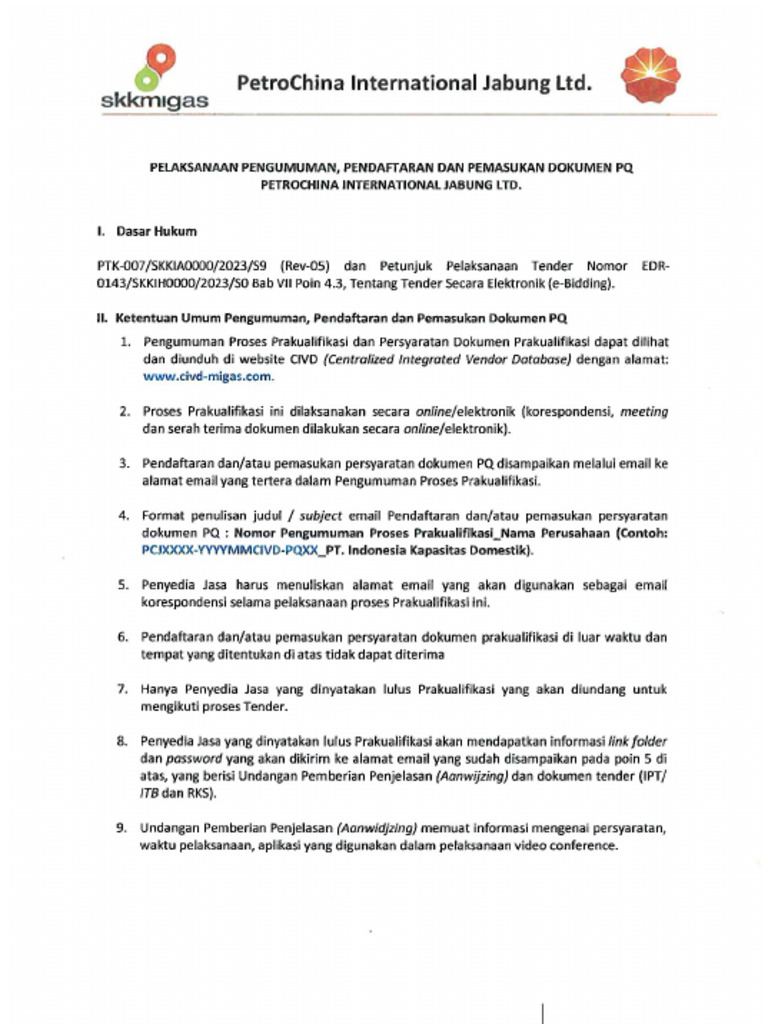 EPC BGP Jabung Instrument Minor Modification | PDF
