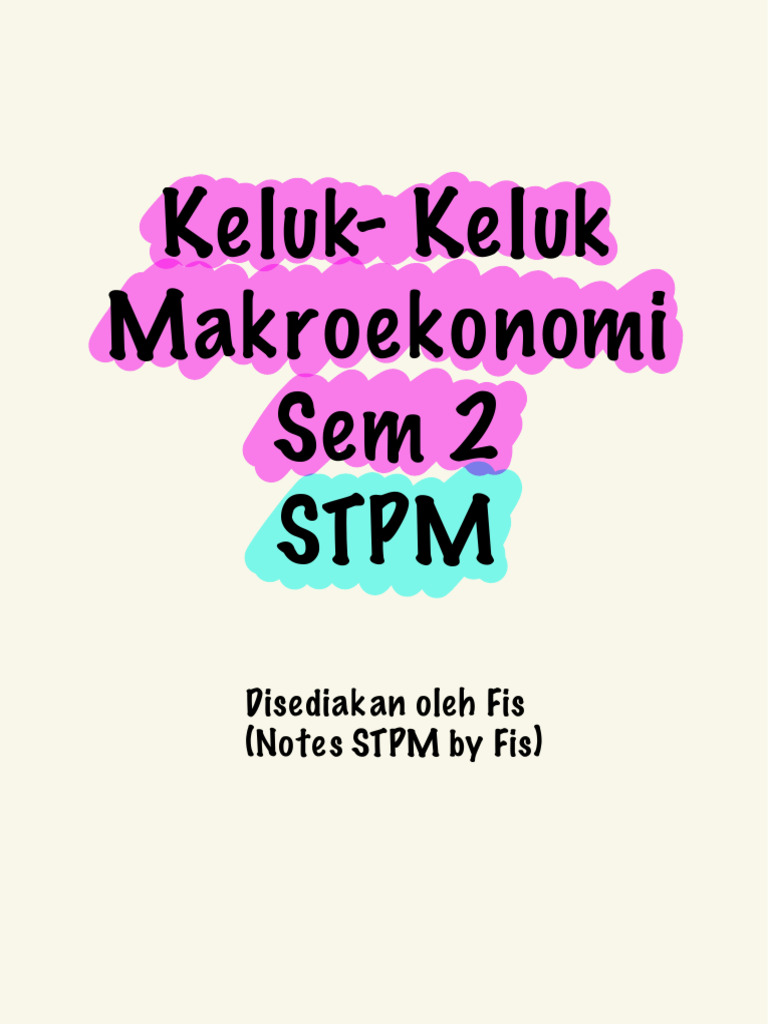 Keluk-Keluk Makroekonomi by Fis | PDF